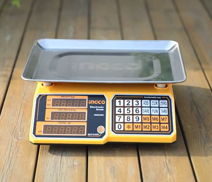 Ingco Rechargeable Electronic Digital Weighing Scale 30Kg HESA3303 ...