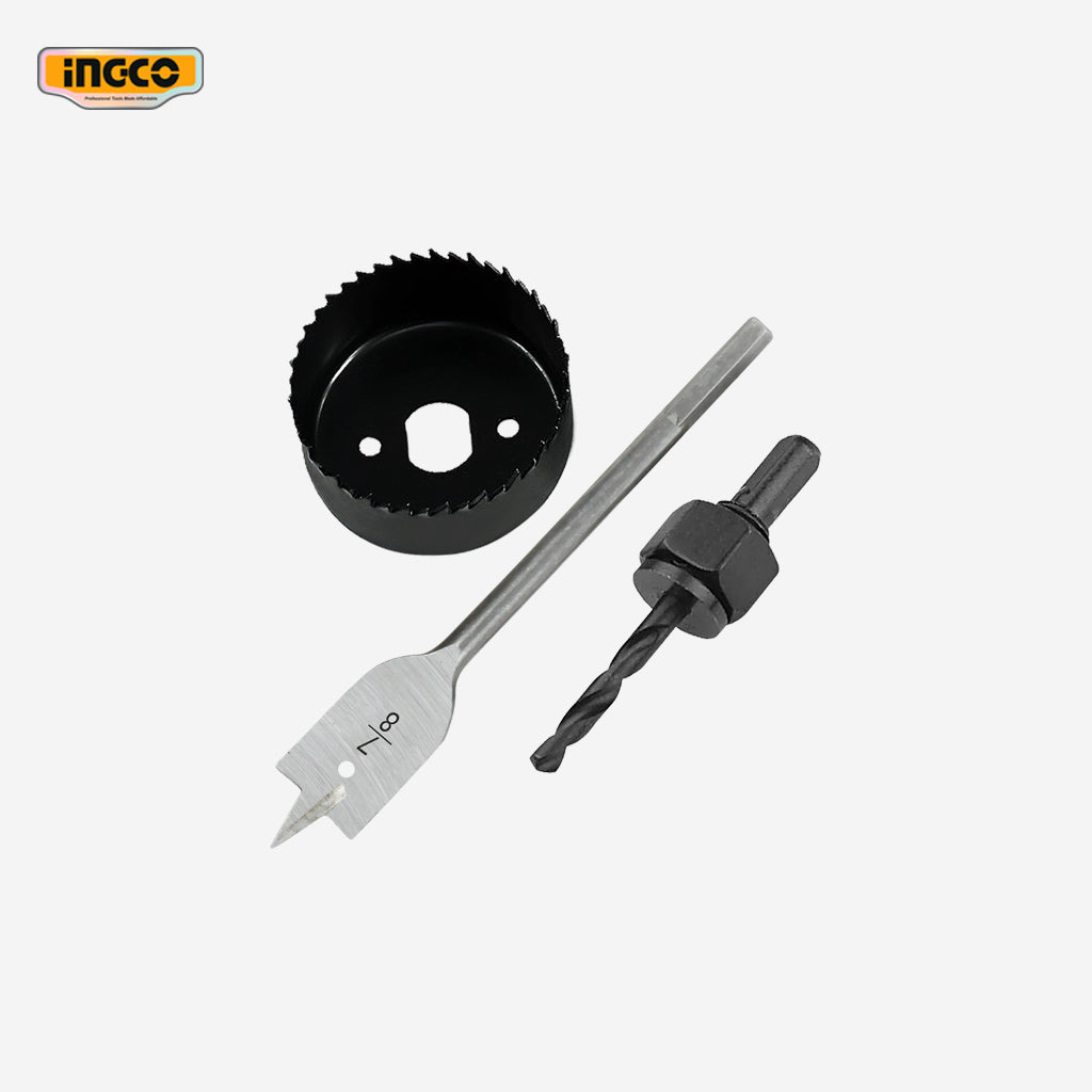 Ingco 3 Pcs Hole Kit Lock Installation Hole Saw Set AKHS302 – INGCO ...
