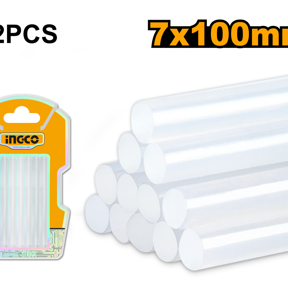 Ingco 7PCS/Set 10mm x 7mm Petroleum Resin Glue Gun Stick AKTGS1071 ING ...