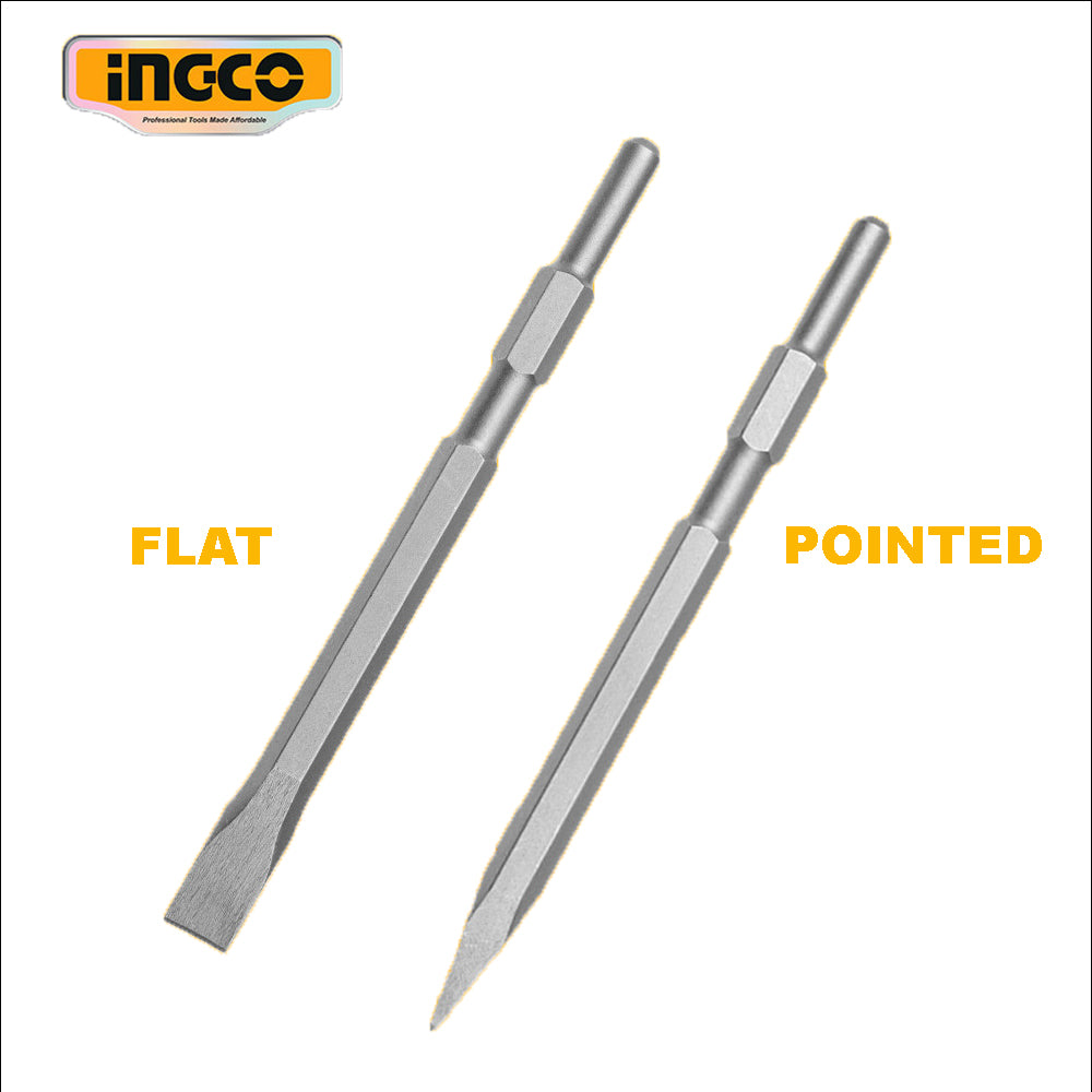 SDS Hex Chisel 17x280mm-350mm Pointed - DBC0512801 | Flat - DBC0522801 ...