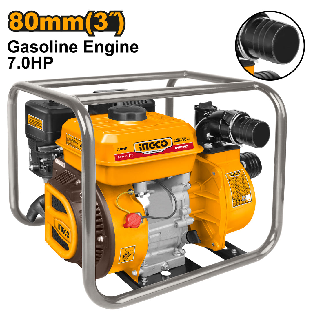 Ingco 7.0HP Gasoline Engine Water Pump GWP302 – INGCO Philippines