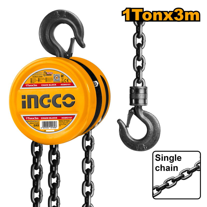 Ingco 1 Ton Chain Block HCBK0101 – INGCO Philippines