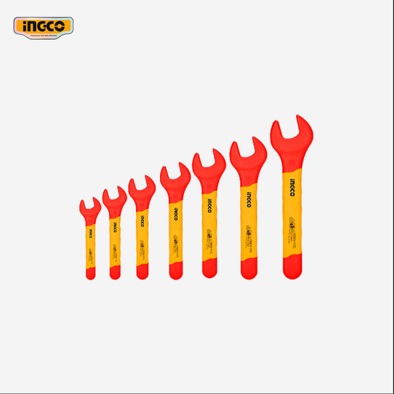 Ingco 7 Pcs Insulated Open End Spanner Set HKISPA0701 – INGCO Philippines