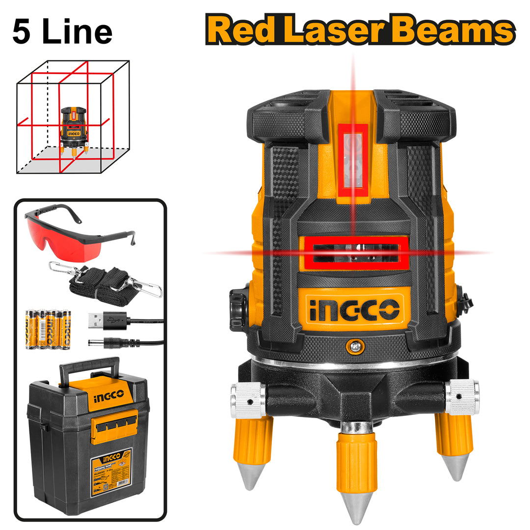Ingco Self Leveling Line Laser Red Laser Beam 0 20m HLL306505 INGCO Philippines