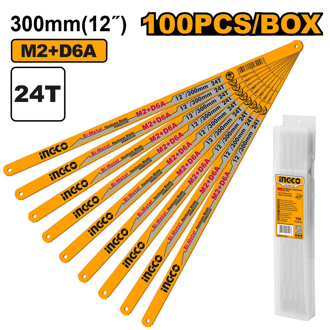Ingco 1 PcBi-Metal HackSaw Blade 24T HSBB22248 – INGCO Philippines