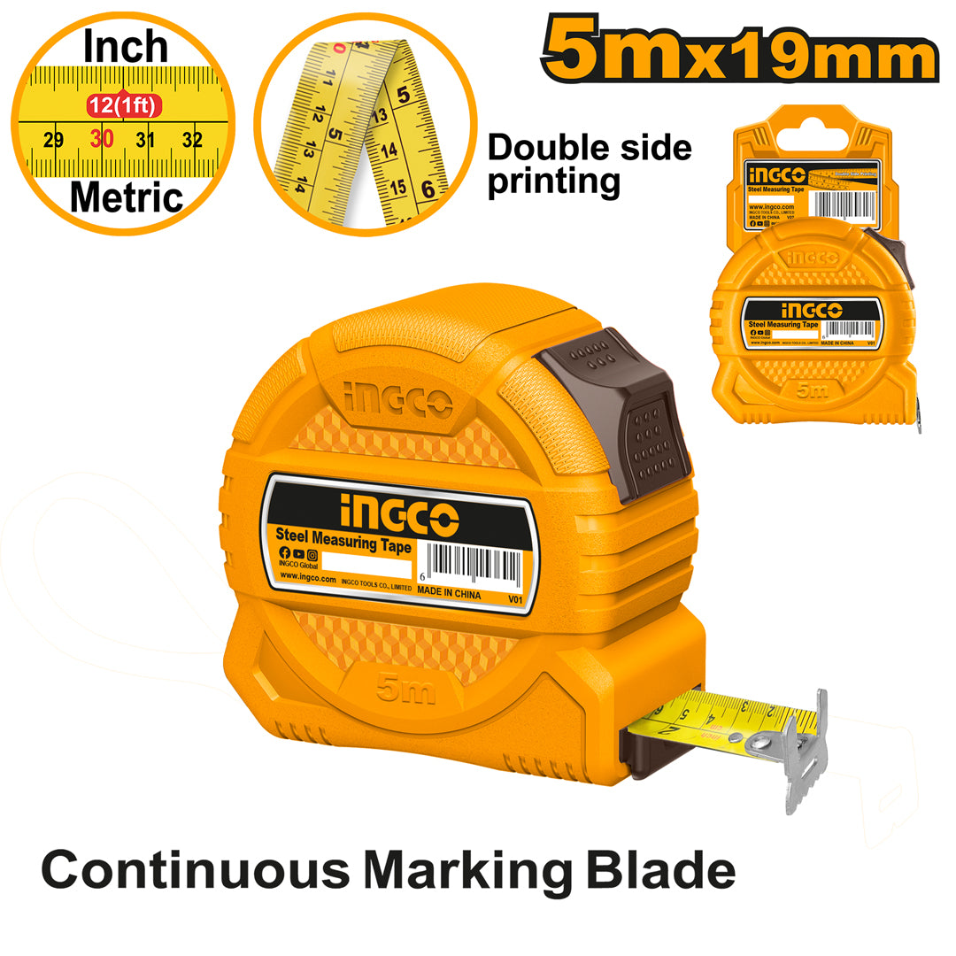 Ingco Measuring Tape 5 Meter HSMT39519 – INGCO Philippines