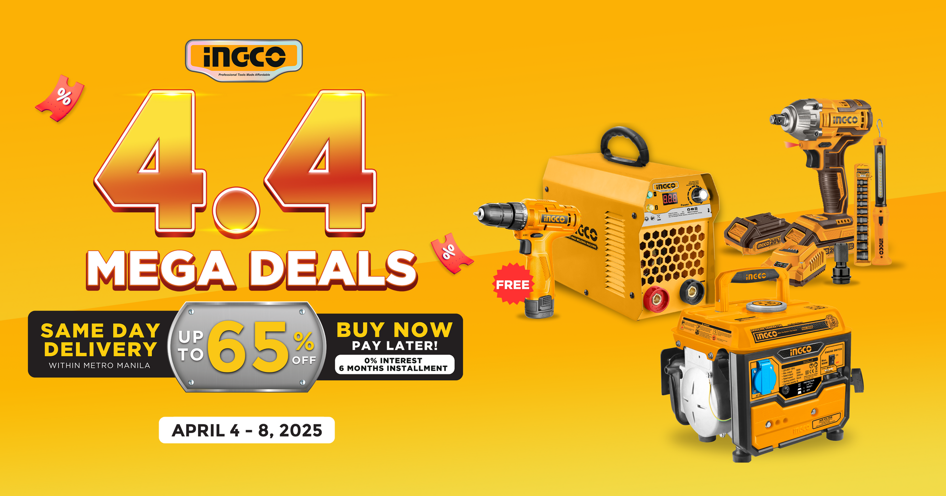 Ingco Philippines - Free & Same Day Delivery – INGCO Philippines