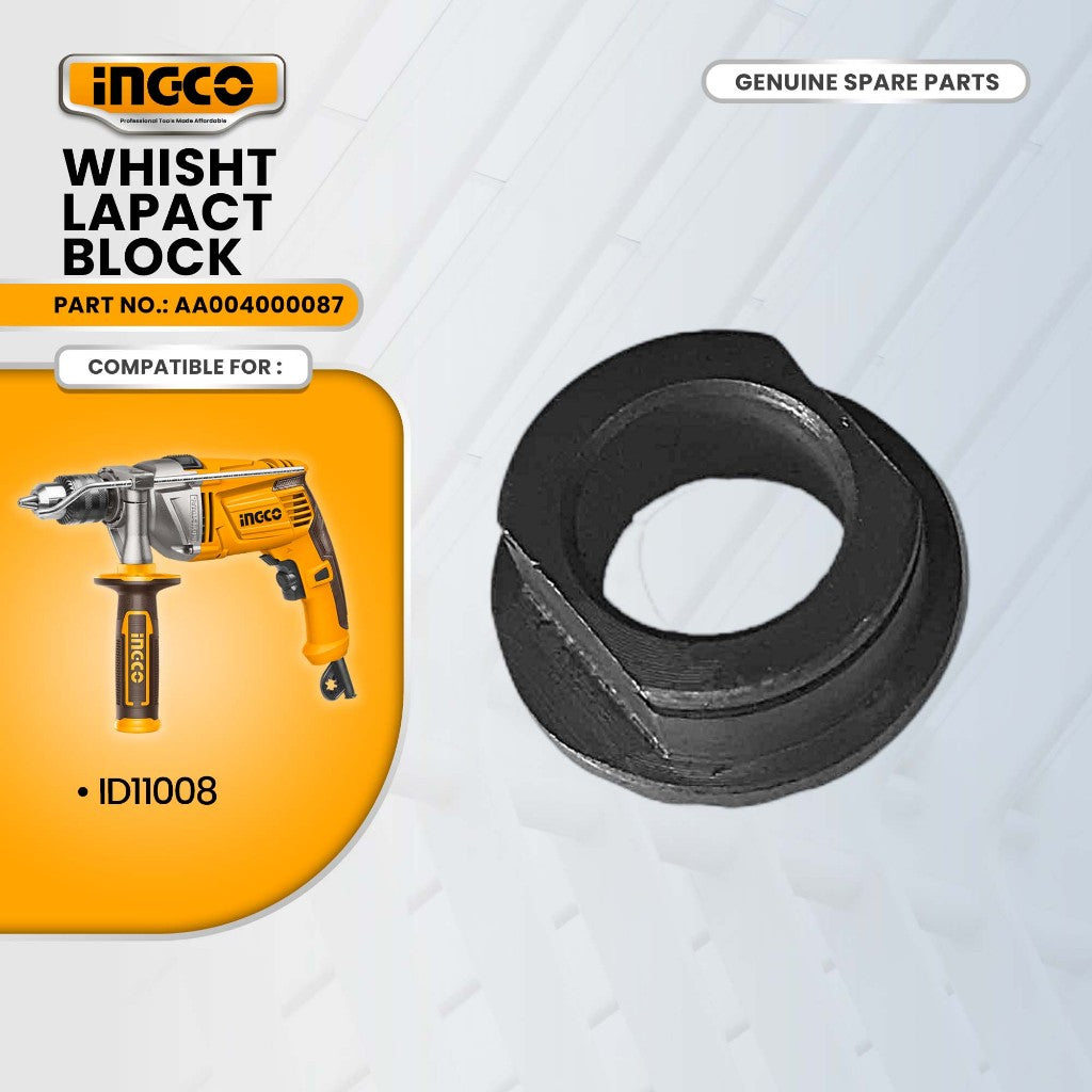 INGCO AA004000087 Whisht Lapact Block for ID11008 Impact Drill 1100W 1 ...