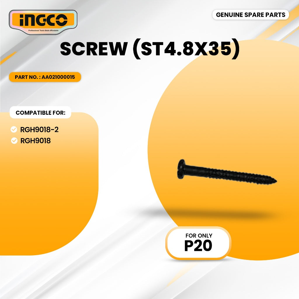 INGCO AA021000015 Screw (ST4.8X35) ING-SP – INGCO Philippines