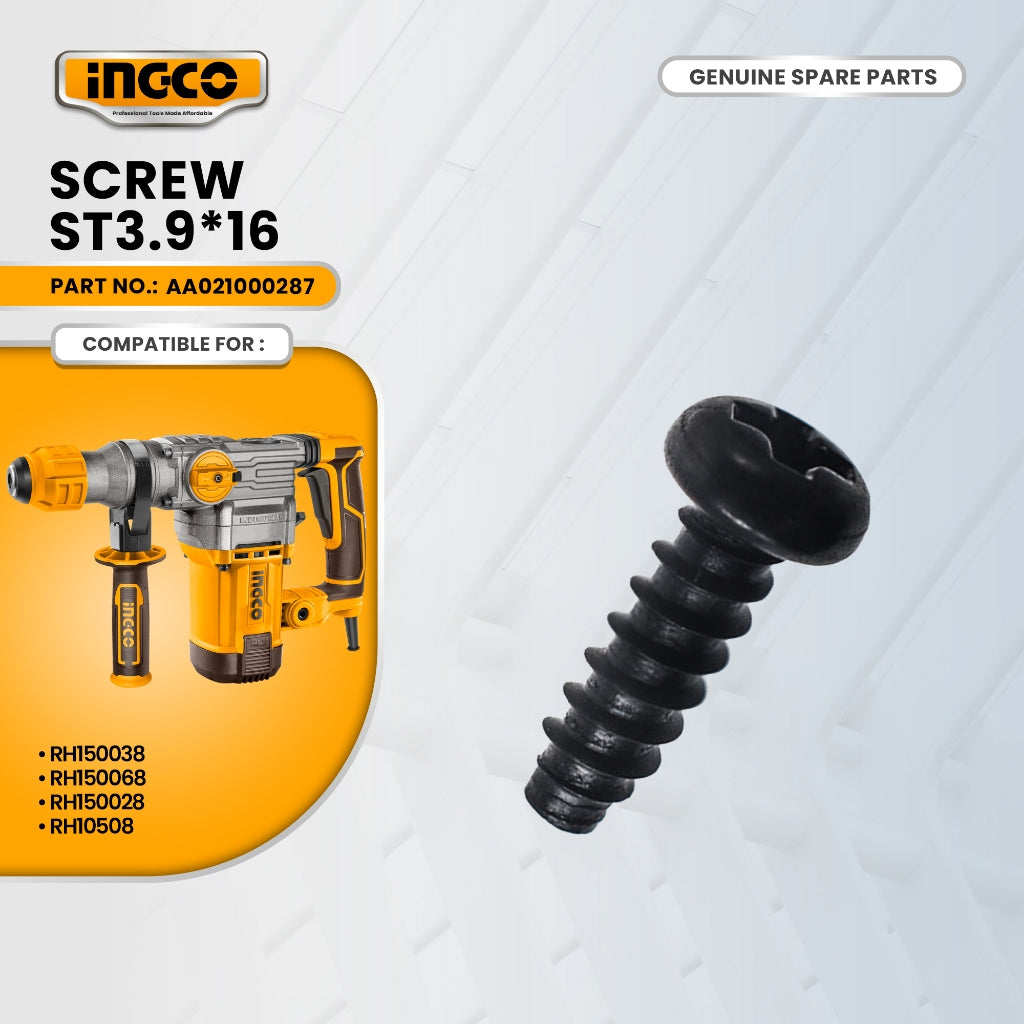 INGCO AA021000287 ST3.9*16 for RH150038 Rotary Hammer Screw ING-SP – INGCO Philippines