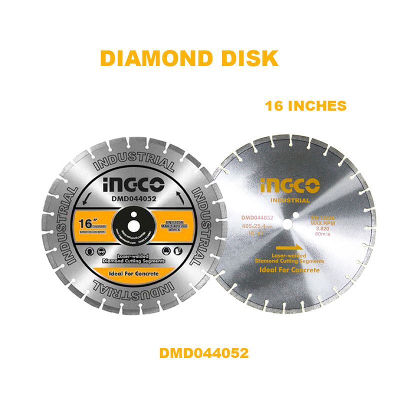 Ingco Diamond Disc 16 Inch DMD044052 – INGCO Philippines