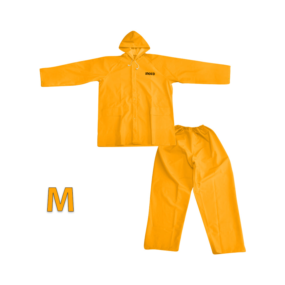 Ingco Industrial Rain Coat Suit Set with Zipper & Pocket HRCTSKT031.M ...