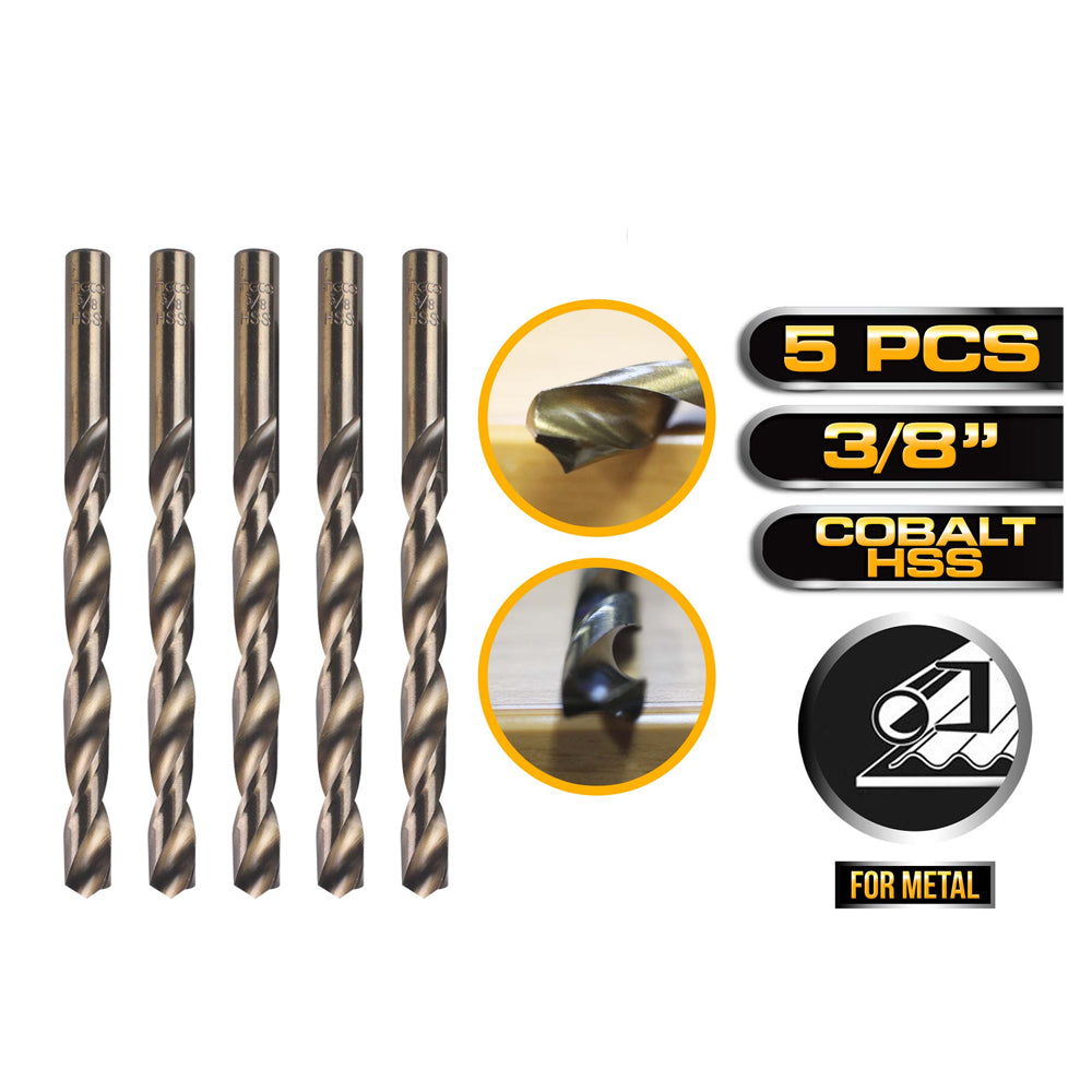 Ingco Cobalt HSS Drill Bit 3/8 Inch DBT11003083 – INGCO Philippines Ingco Cobalt HSS Drill Bit 3/8 Inch DBT11003083 – INGCO Philippines
