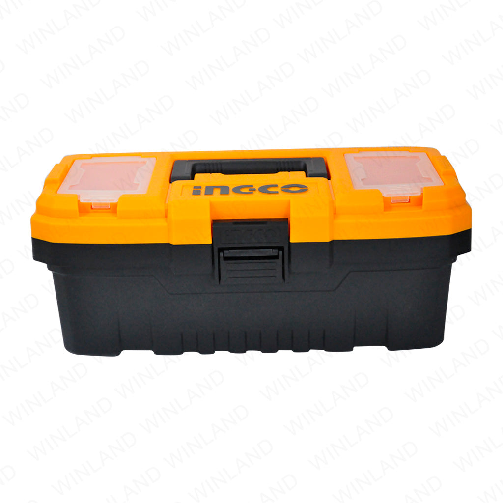 Ingco 14 Inch Plastic Super Hard Tool Box Case Organizer with Removabl ...